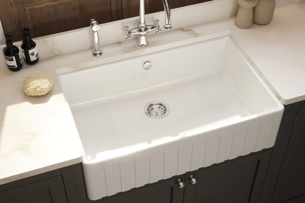 CARYSIL CBFLU-LARGE Ceramic Sink | 795×498mm Deep Fireclay Belfast ...