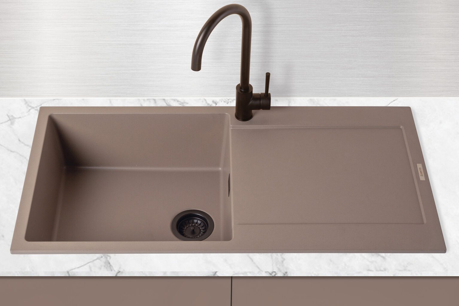 CARYSIL GD100L Granite Sink | Quartz Composite Kitchen Sink - Carysil UK