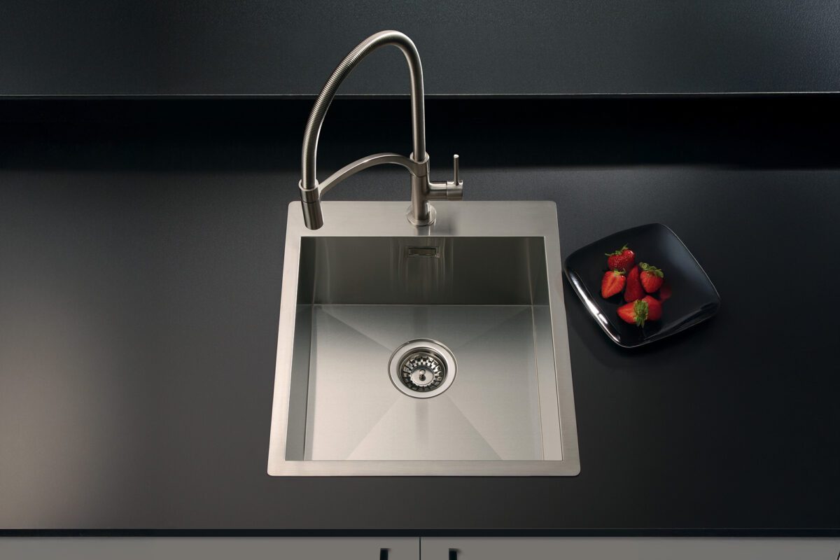 CARYSIL QU450 Steel Sink | 450×500mm SS304 Zero-Radius - Carysil UK